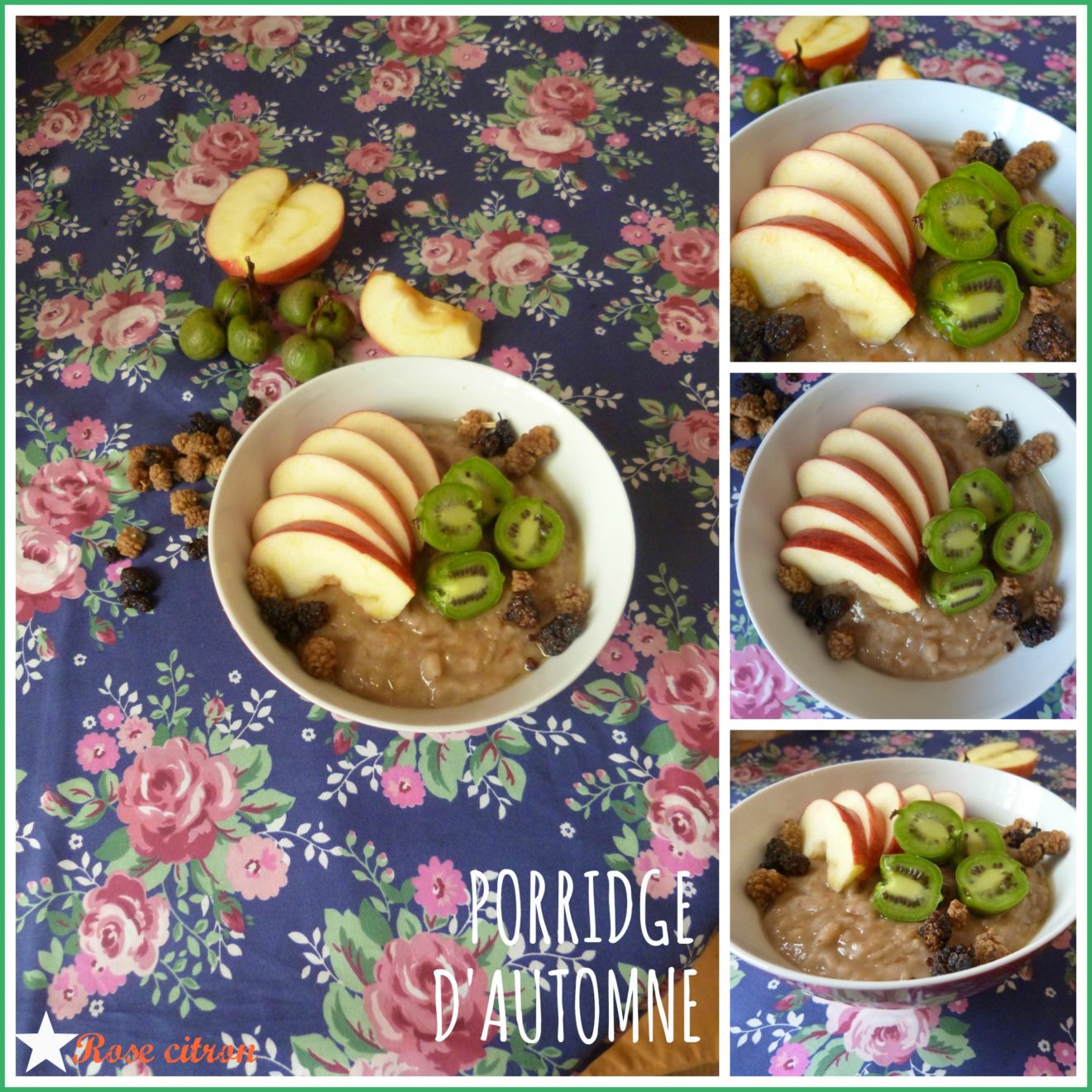Porridge d'automne : châtaigne, avoine & cannelle - Rose Citron