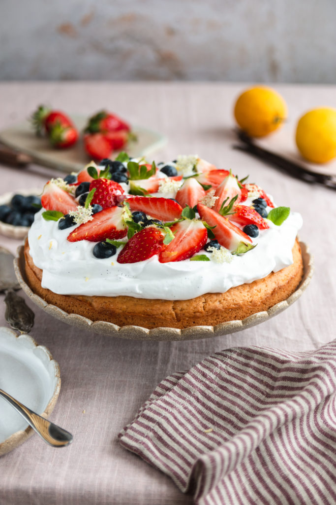 Gâteau au yaourt vegan au citron - Rose Citron